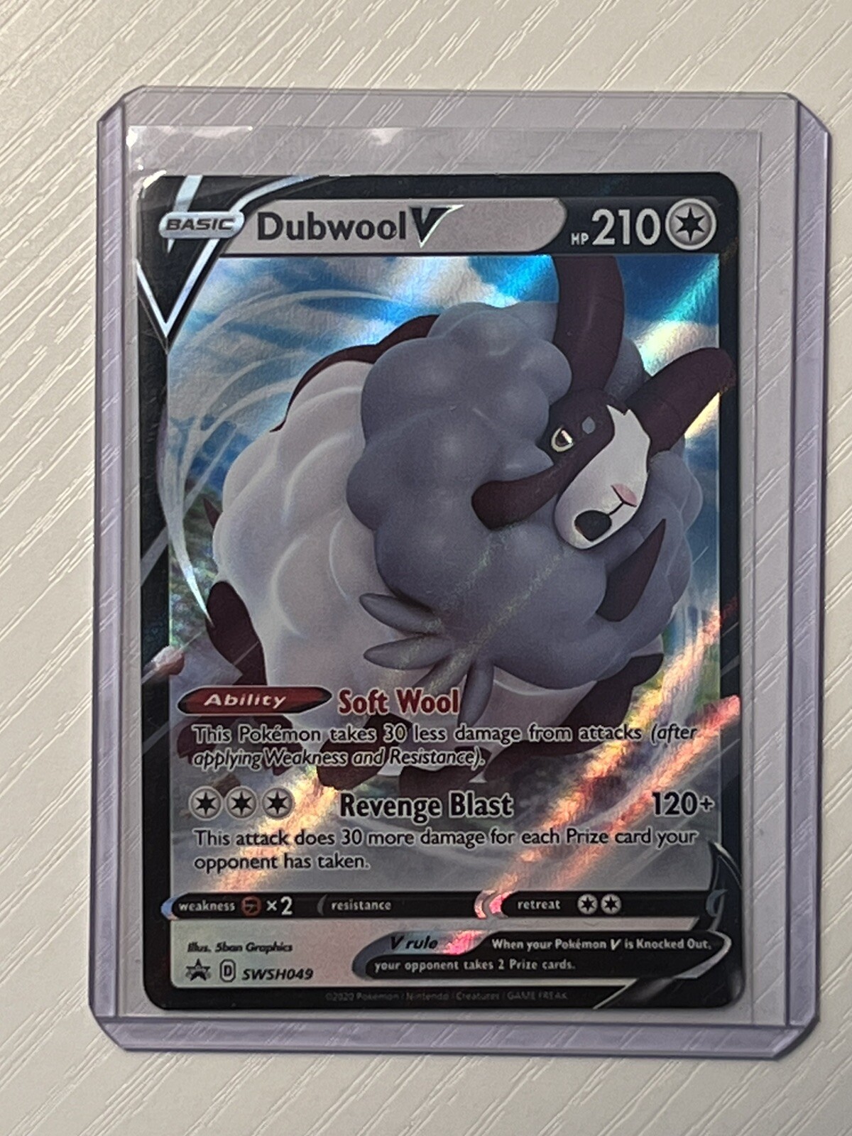 Pokémon TCG Dubwool V SWSH Black Star Promo SWSH049 Holo Promo | eBay
