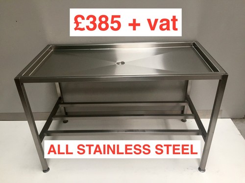 SAUSAGE FILLING TABLE ALL STAINLESS STEEL ONLY£385+VAT BUTCHERS BENCH ...
