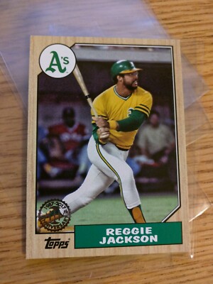 2017 TOPPS SERIES 1 87 INSERT CARD OF REGGIE JACKSON NO. 87-27 Near ...