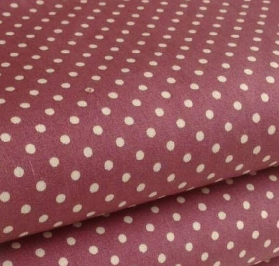 3mm Polka Dot Collection 100% Cotton Fabric, Sewing, Craft, Spots ROSE ...