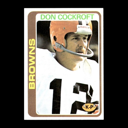 Don Cockroft 1978 Topps Cleveland Browns #33 R308B 1 | eBay