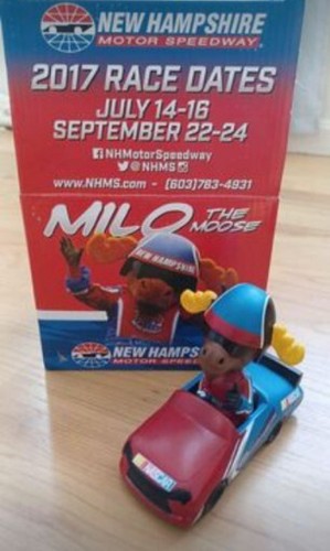 NIB 2017 NHMS New Hampshire Motor Speedway Bobblehead Milo the Moose ...