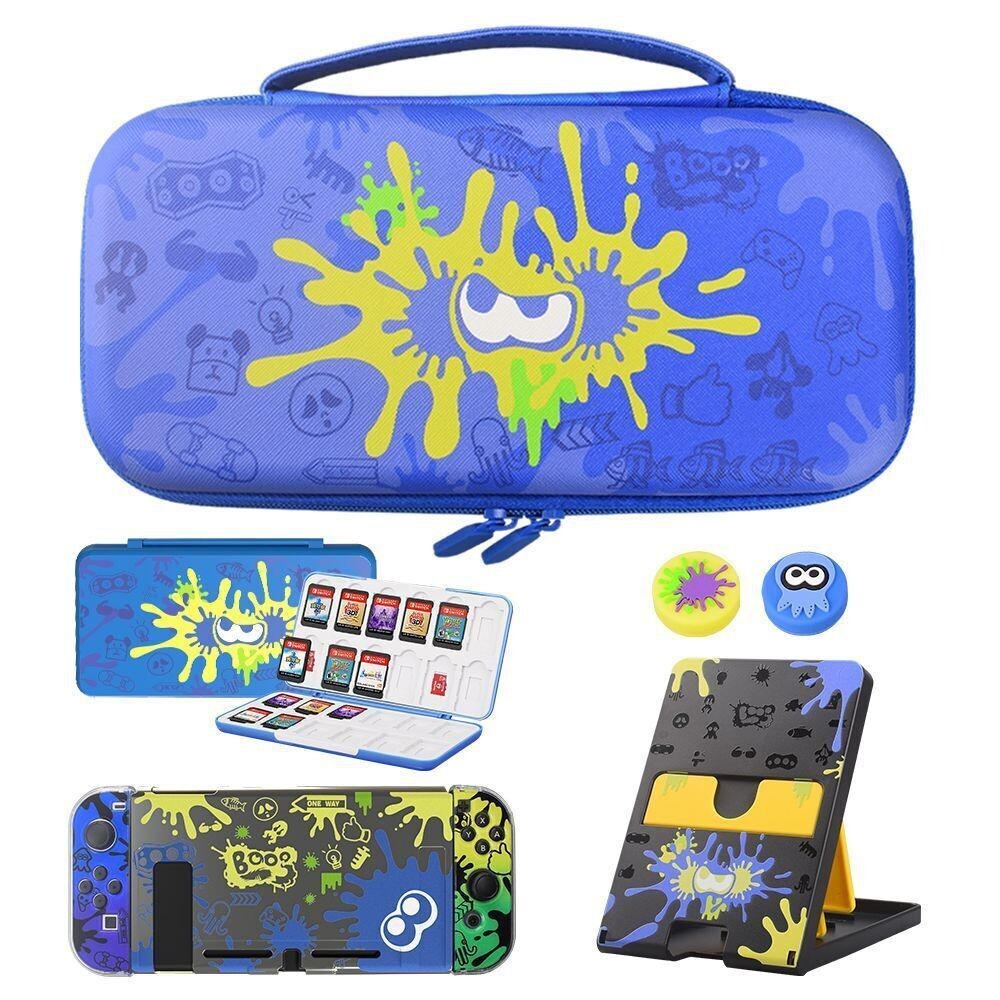 Game card holder for Nintendo Switch OLED Joy-Cons Splatoon 3 | eBay