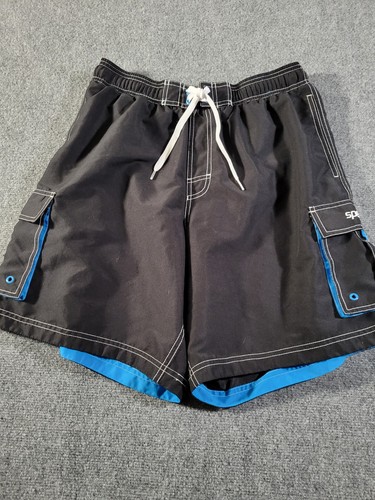 Speedo Men Swimwear L Board Shorts Outdoor Beach Surf Cargo Pockets ...