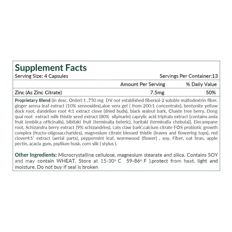 CENTURY SYSTEMS THE CLEANER® DETOX Women's 7 Day Formula 52 Capsules 13 ...