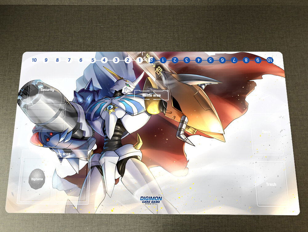 DTCG Duel Playmat Digimon Omnimon Trading Card Game TCG CCG Mat Pad ...