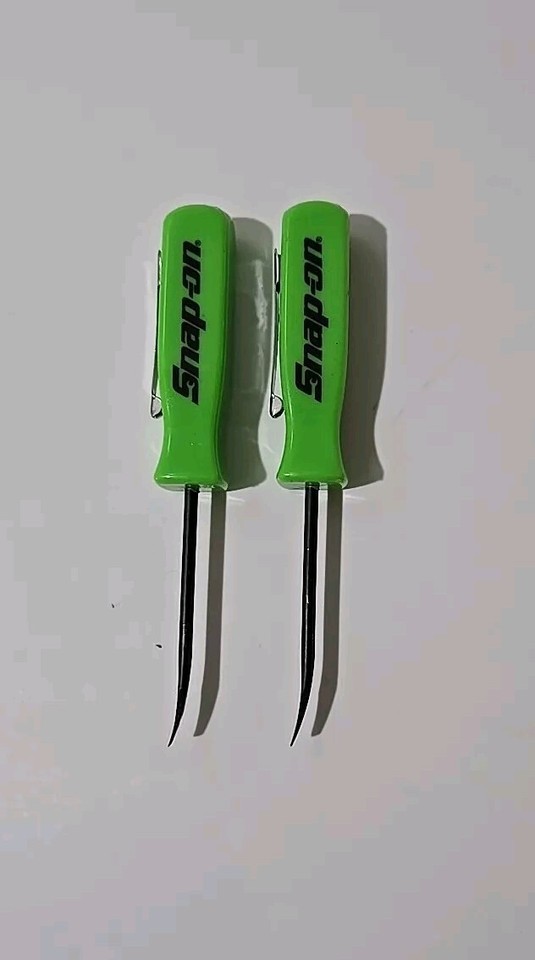 2X Green Snap on tools Promo PRY BAR screwdrivers per order pocket Clip ...
