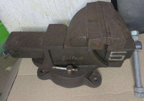 Vintage BUFFALO #5 5" Bench VIse Swivel base | eBay