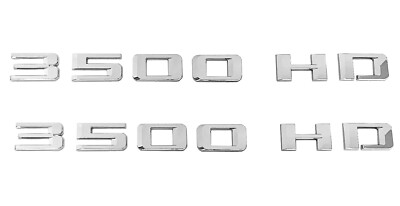 2Pc 2019-21 3500 HD 3500HD Door Letter Emblem Badge Chrome | eBay