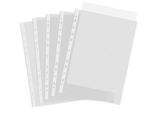 A4 PLASTIC PUNCHED POLY POCKETS FILING WALLETS FOLDERS... 65 Micron ...
