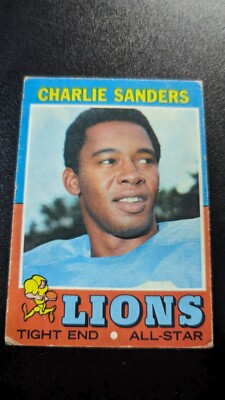 Charlie Sanders 1971 Topps #210 RC HBOF | eBay