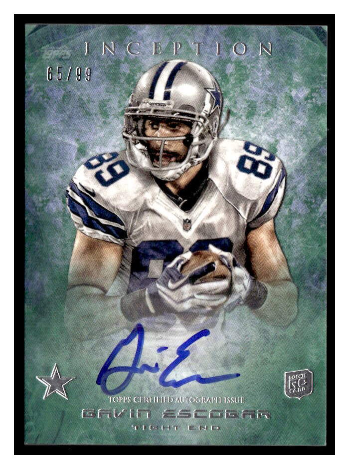 2013 Topps Inception #135 Gavin Escobar Green #/99 | eBay