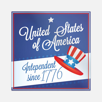 Independance Day Since 1776 Stars Car Bumper Sticker Decal | eBay