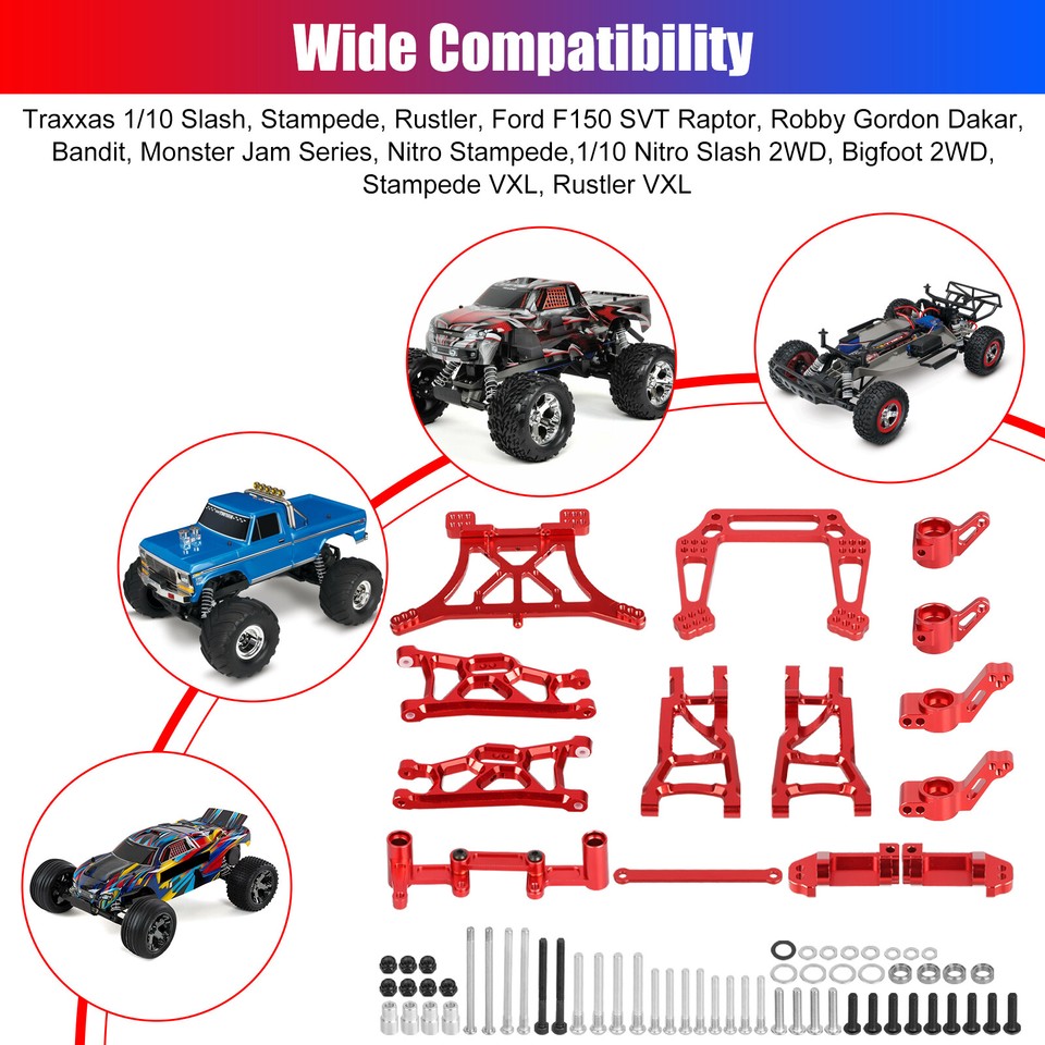 Metal Full Set RC Car Body Upgrade parts Kit For 1/10 TRAXXAS SLASH ...