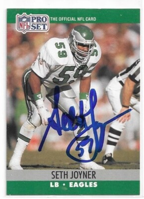 SETH JOYNER Autographed Signed 1990 Pro Set card #609 Philadelphia Eagles COA | eBay