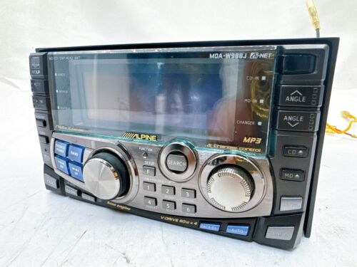 Alpine MDA-W988J 2DIN Car Audio Stereo Deck – CD/MD DSP Player – w ...