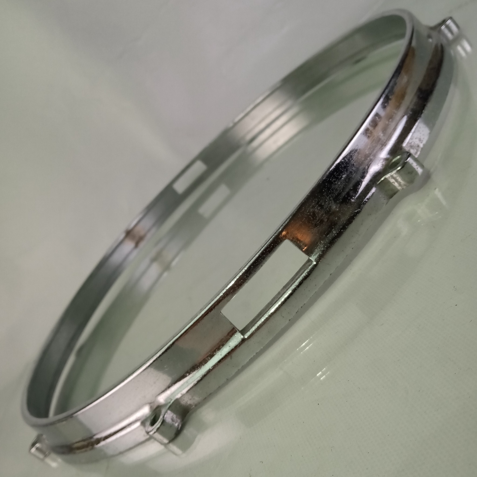 *Ajax 14" Die-Cast Snare Drum Resonant Side 8-Lug Rim/Hoop Chrome ...