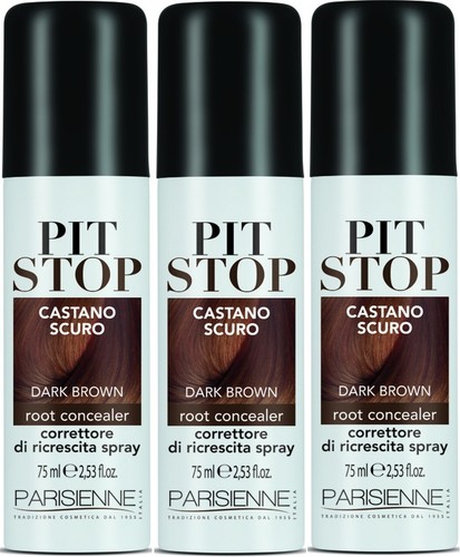 3 PARISIENNE PIT STOP CORRETTORE RICRESCITA SPRAY PER CAPELLI CASTANO ...