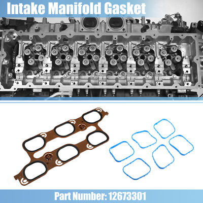 Cylinder Intake Manifold Upper Lower Gasket Set for Buick for Chevy ...
