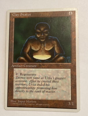 MTG Magic the Gathering Clay Statue Regenerate 1995 Card Illus Jesper ...