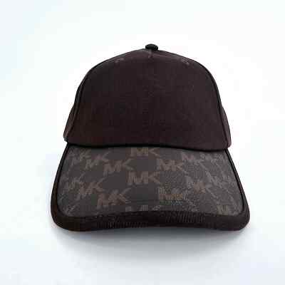 NEW Michael Kors Monogram MK Logo Baseball Cap Hat - Adjustable, BLACK ...