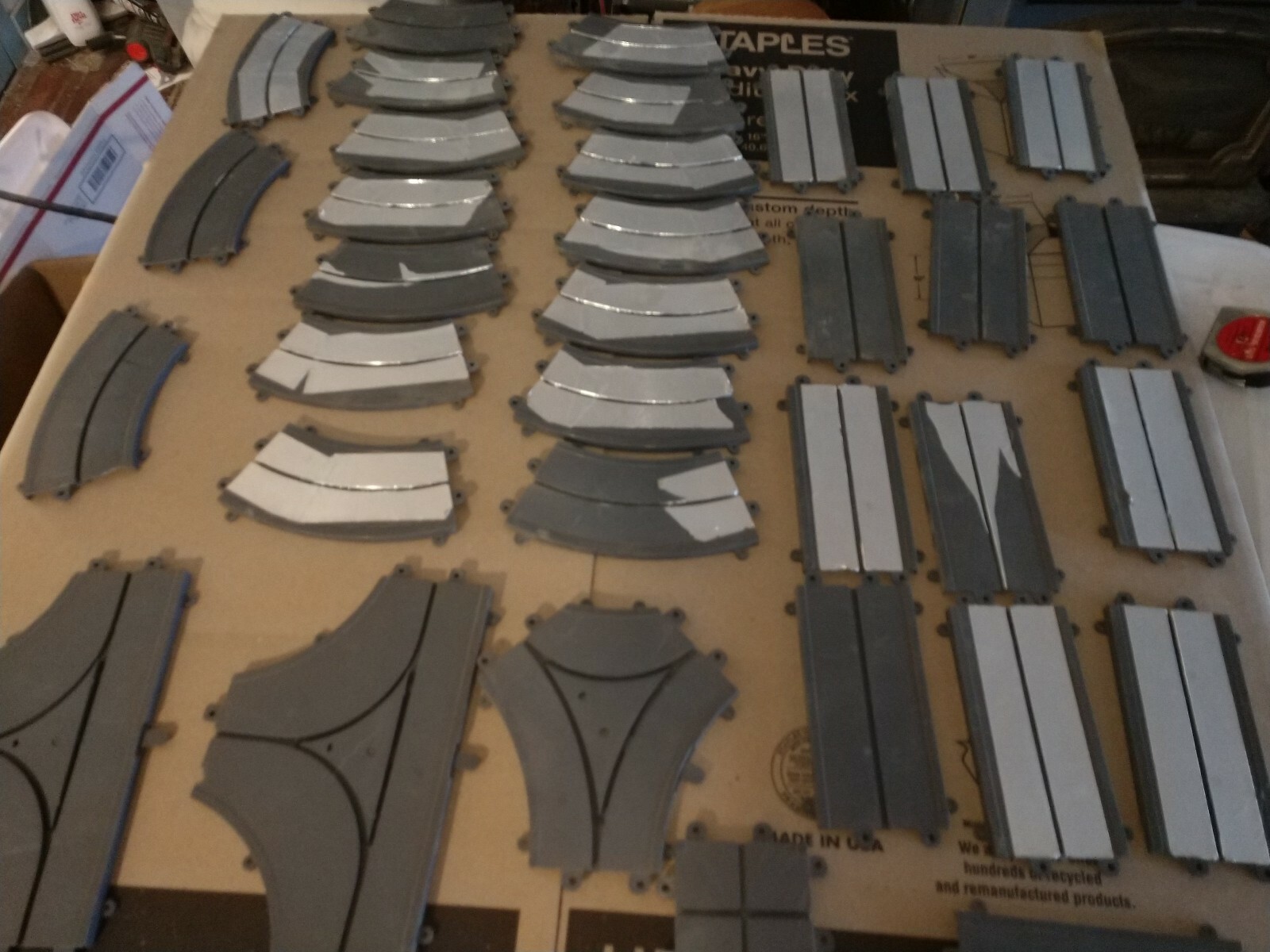 VTG LOT 34 Ideal Motorific Slot Car Track Pieces incl 3 SWITCHES 1964 ...