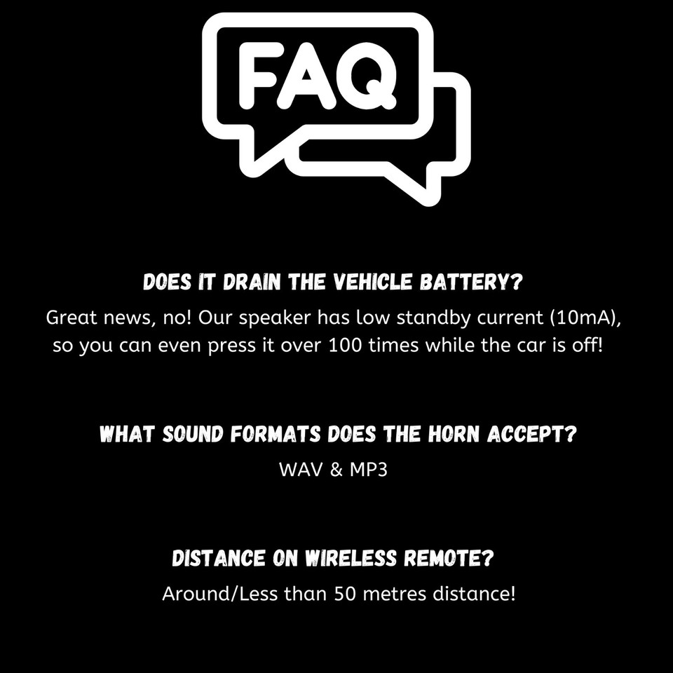 Programmable Car Horn 4 Custom MP3 Sounds 130DB Horn 12V Powered ...