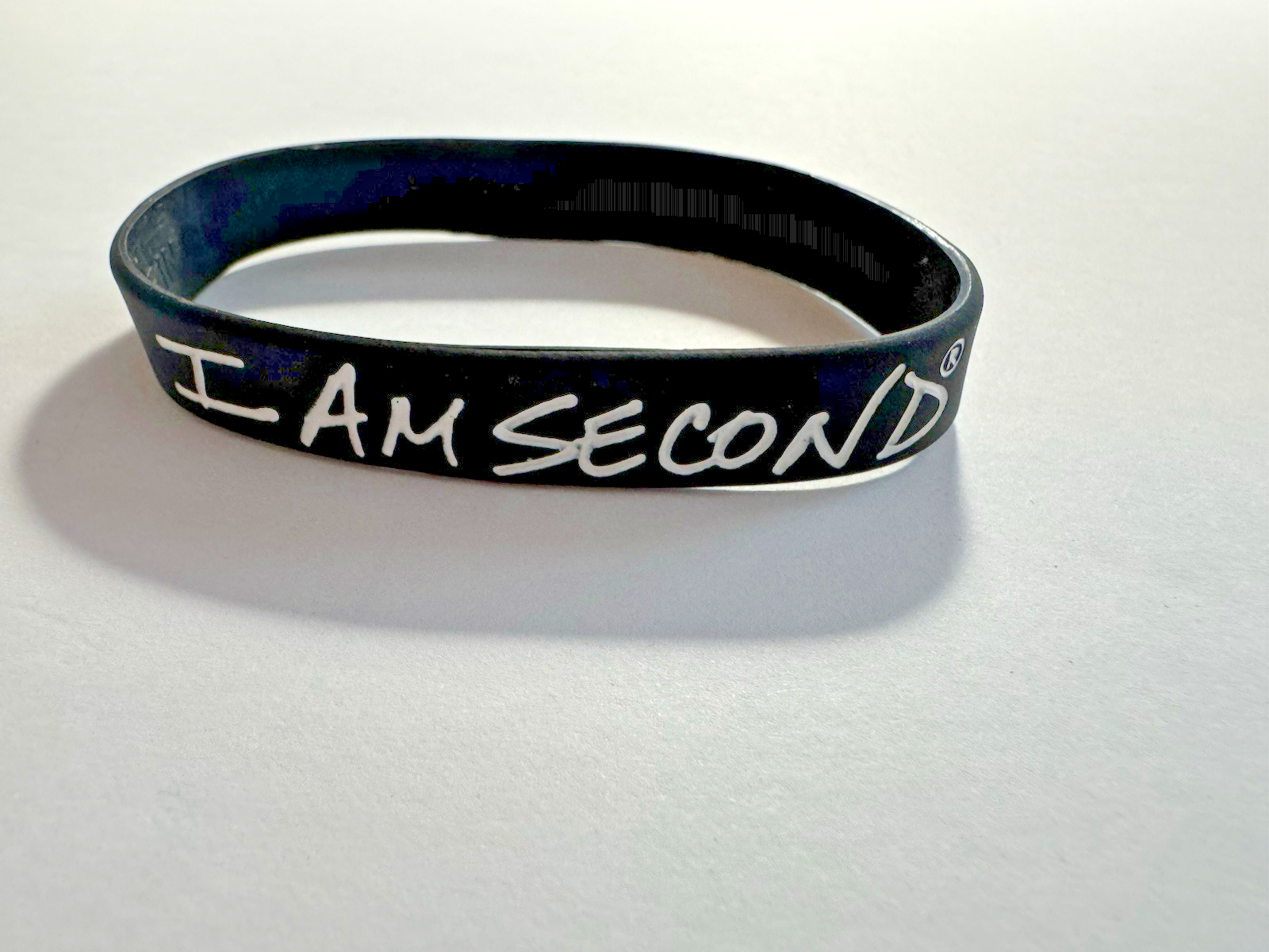 I Am Second Wristband Black & White Rubber Silicone Bracelet Live For ...