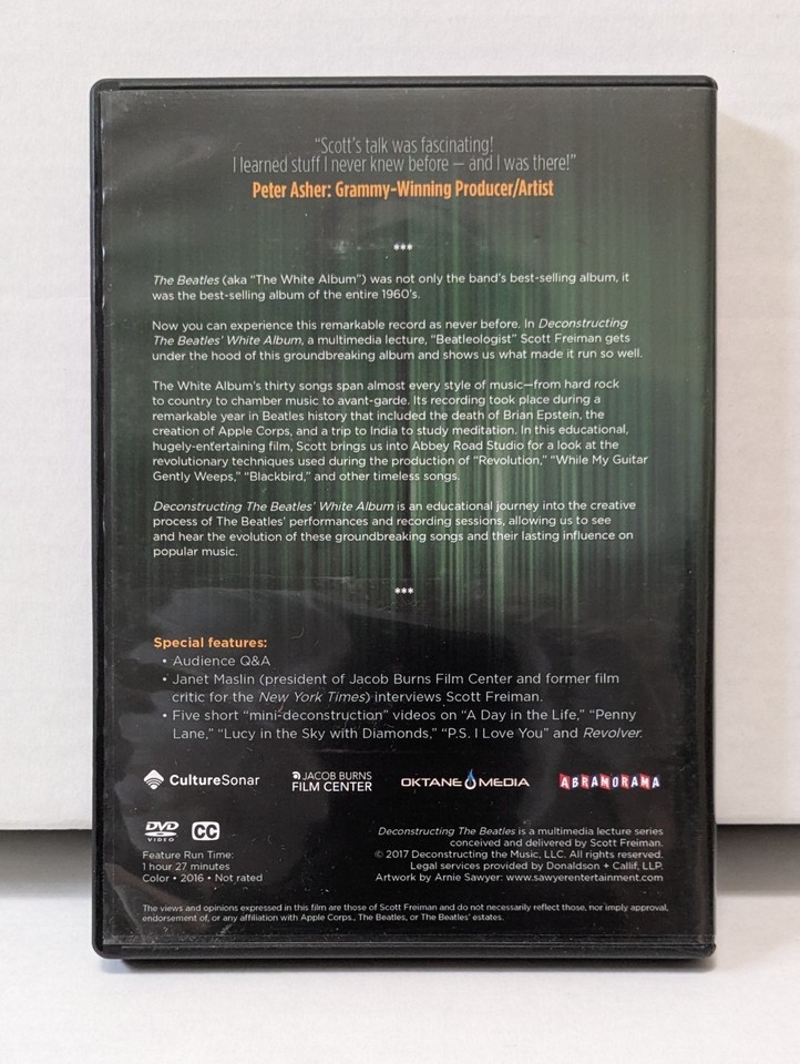Deconstructing The Beatles: The White Album DVD | eBay