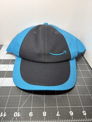 AMAZON Adjustable Hat Bright Blue Black Amazon Prime Logo NEW | eBay
