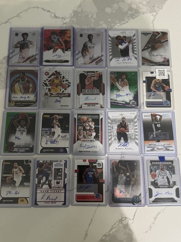 20 Card Auto Basketball Lot - All Cards Autographed | eBay