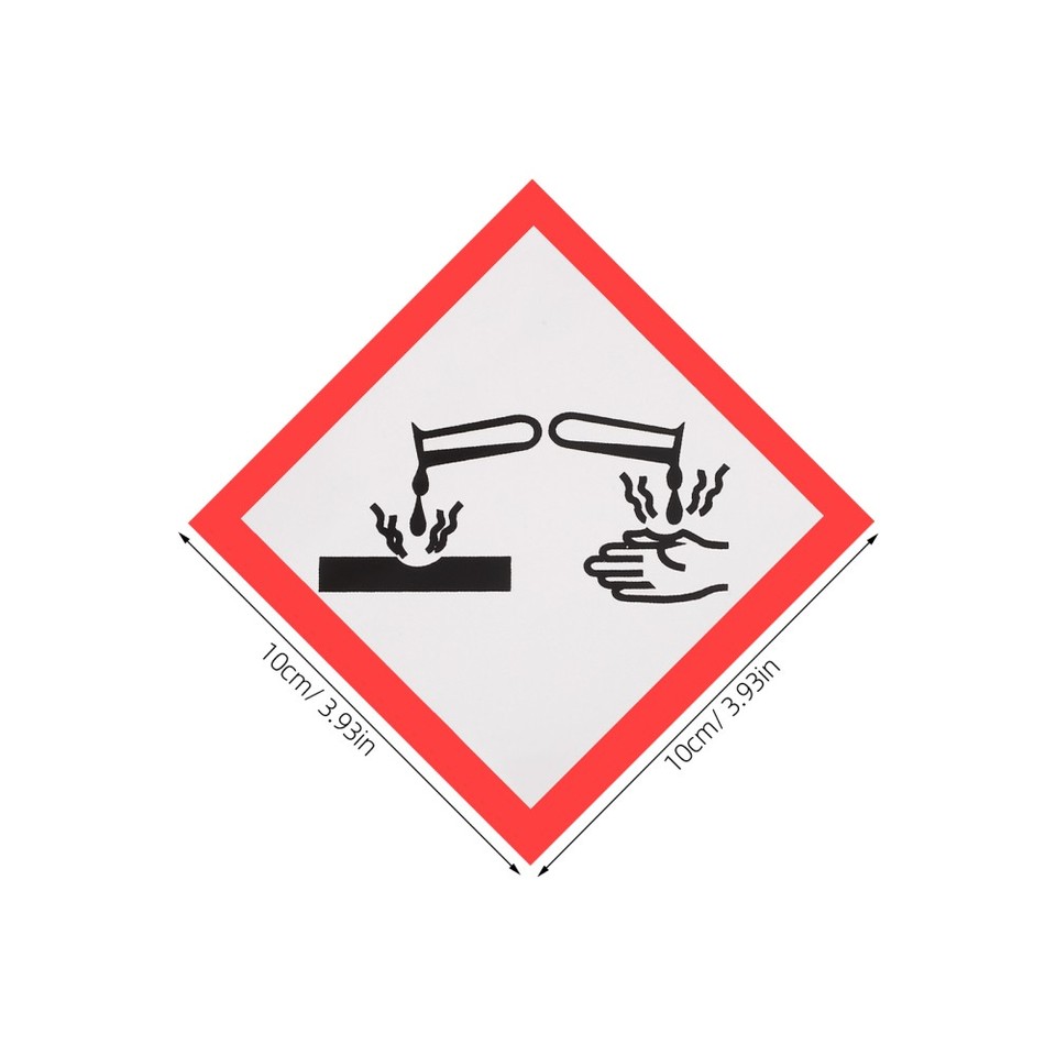 Self-adhesive Corrosive Sticker Replacement Pvc Corrosive Material ...