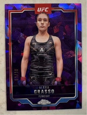 2025 Topps Chrome UFC Sapphire Alexa Grasso /10 Purple Sapphire #14 ...