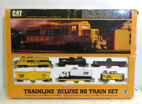 WALTHERS TRAINLINE CATERPILLAR DELUXE TRAIN SET HO SCALE CAT 1995 | eBay