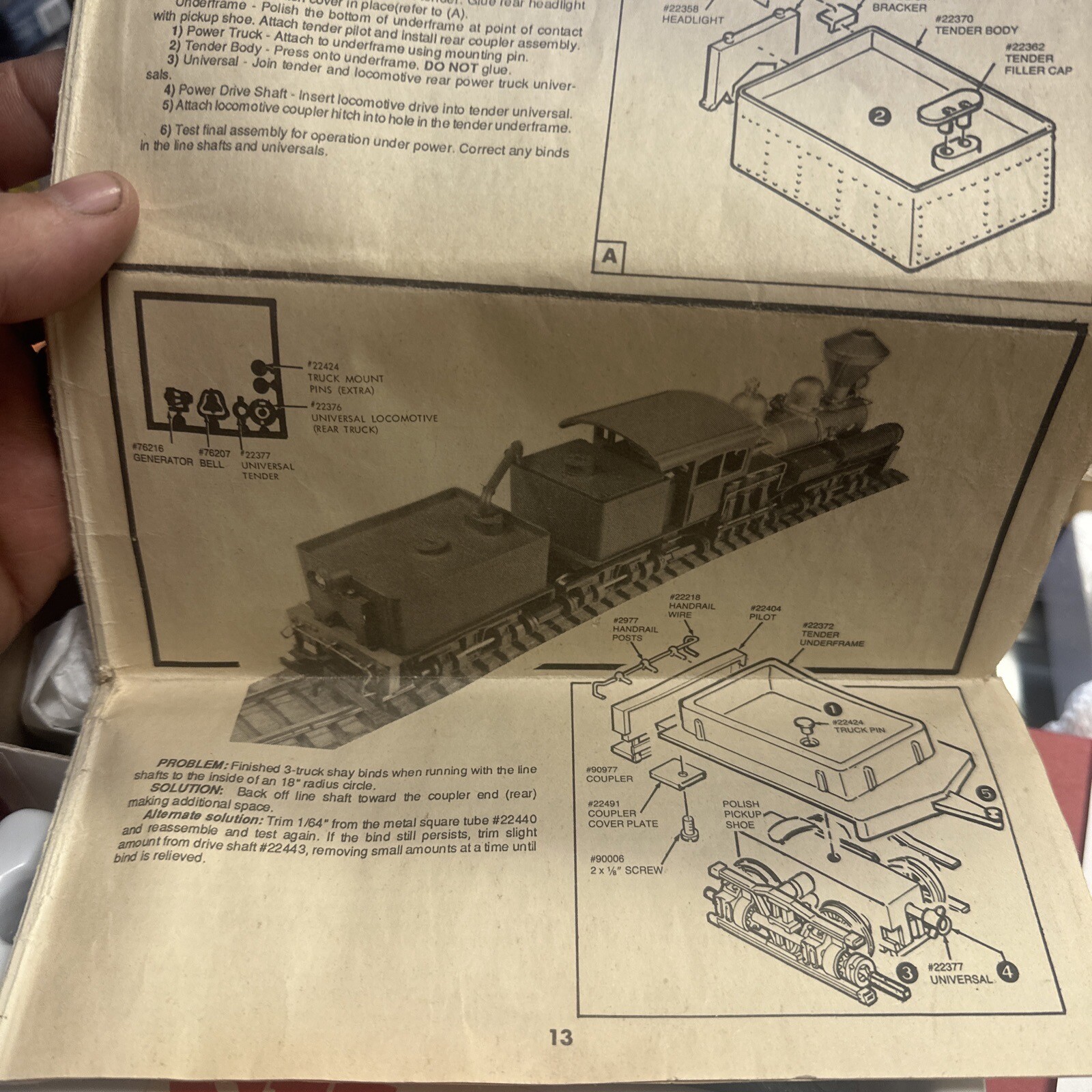HO Scale Roundhouse Locomotive Kit #372 Union Pacific 3-Truck Shay NEW ...