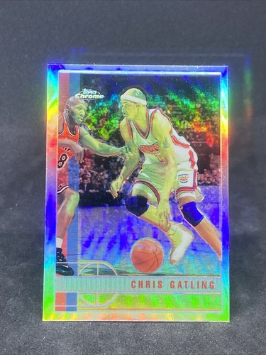 1997-98 Topps Chrome Refractors Nets Basketball Card #39 Chris Gatling ...