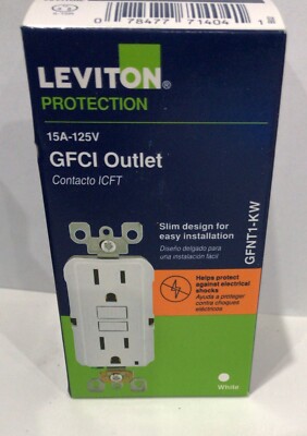 Leviton protection 15A-12V gfci outlet (C5-1) | eBay
