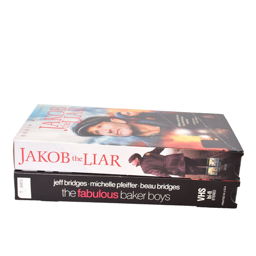 Lot of 2 VHS Movies Jakob the Liar & The Fabulous Baker Boys | eBay