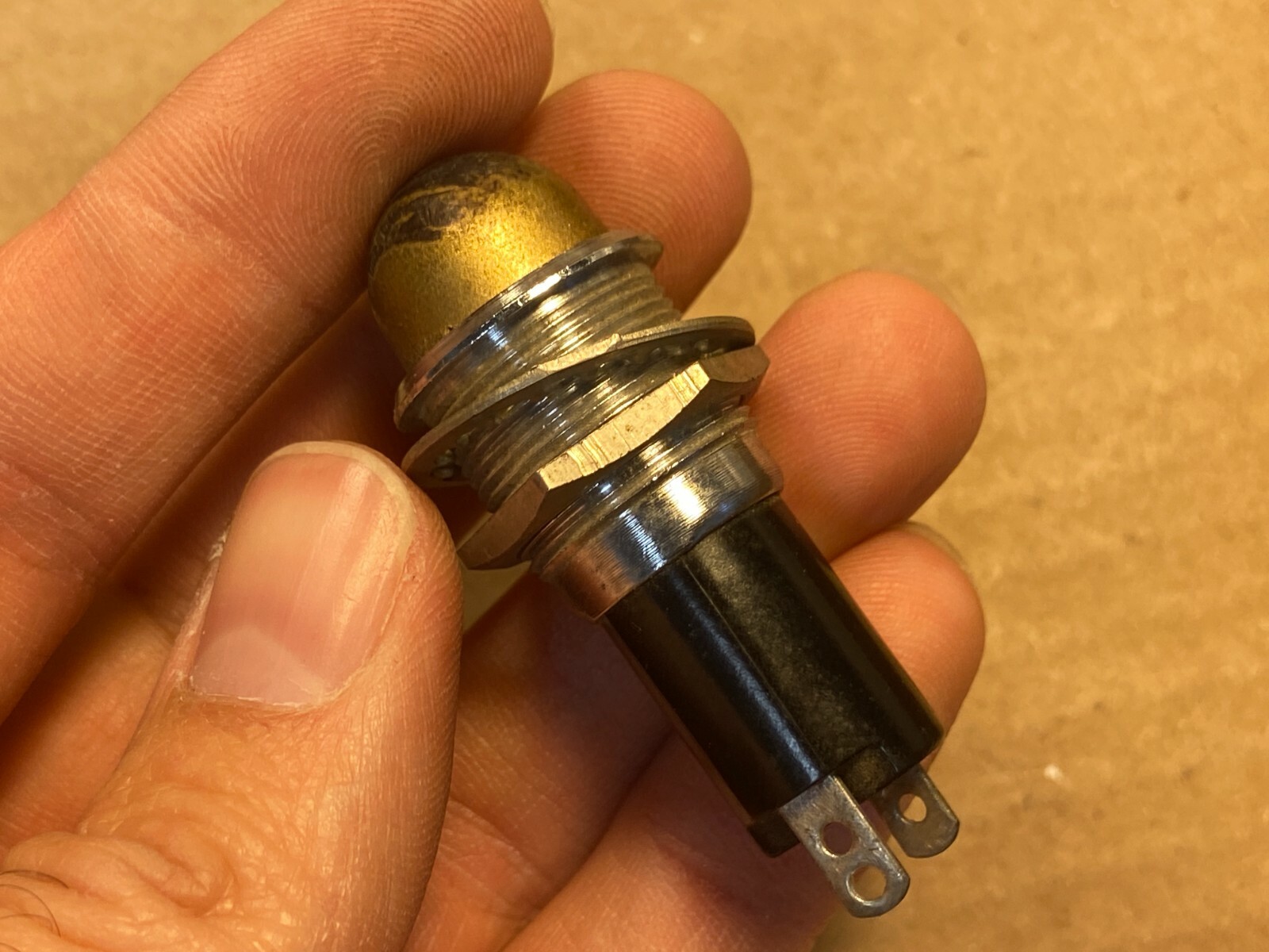 Vintage 1950s Red Faceted Dialco Pilot Light Indicator Lamp for Tube ...