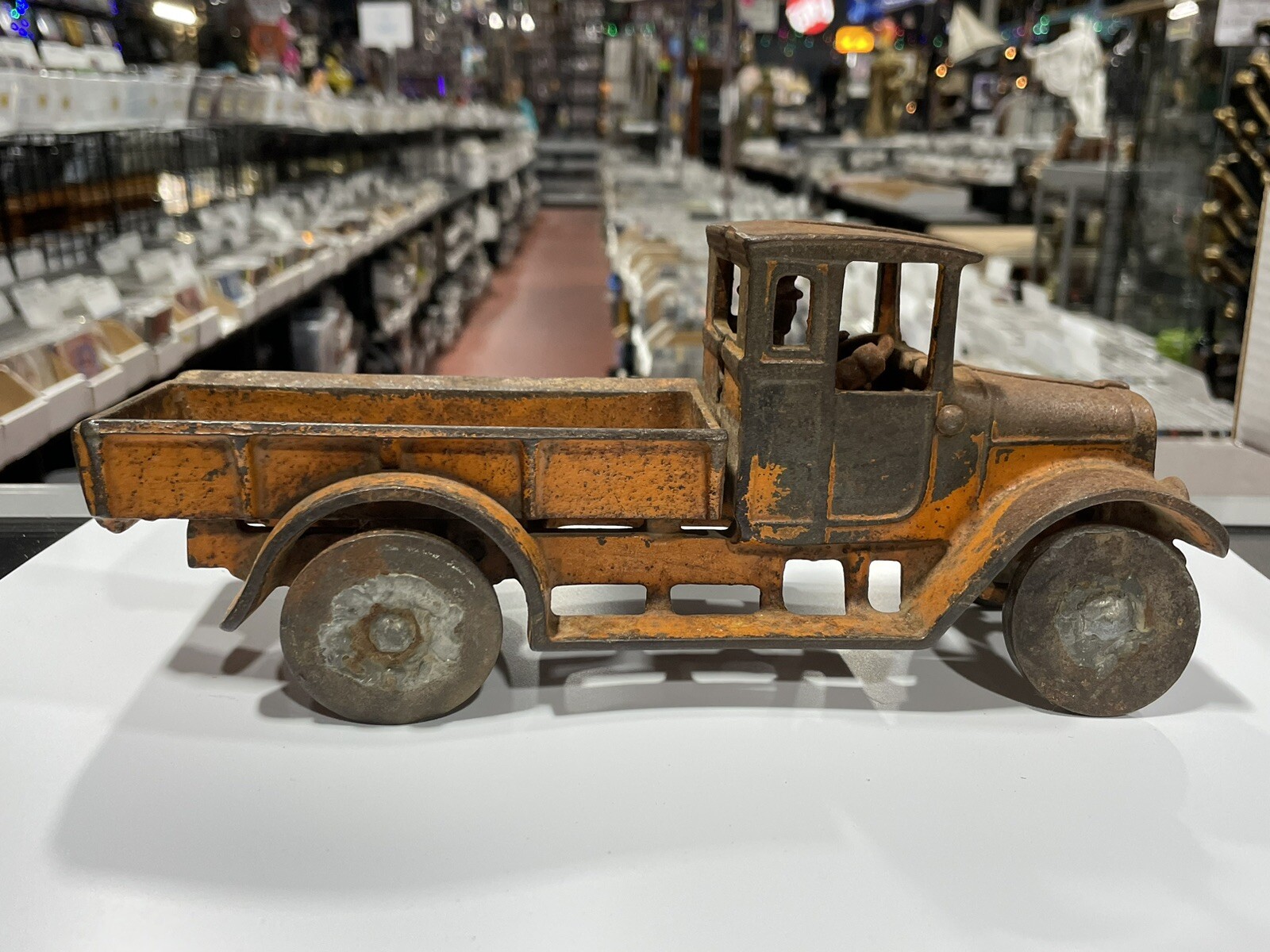 Vintage ARCADE Baby Red Cast Iron IH International Harvester Pickup Toy ...