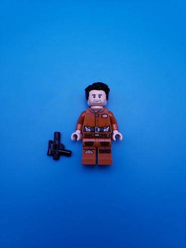 Lego Star Wars Minifigure Resistance Pilot Poe Dameron Jumpsuit Blaster ...