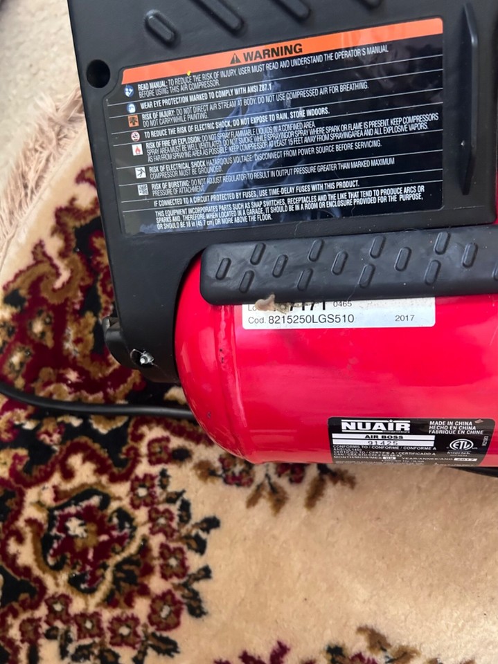 Fini Nuair AIRBOSS 1.2-Gallon Single Stage Portable Electric Air ...