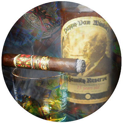 Made to Order- 4 inch round Decal Opus X Cigar and Pappy Van Winkle ...