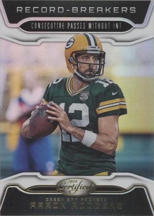 2019 Panini Certified - Record Breakers Aaron Rodgers #RB-AR for sale ...