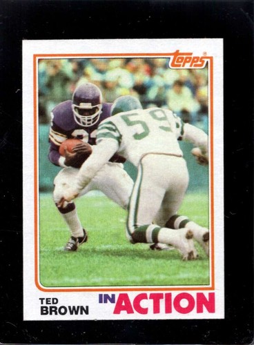 1982 TOPPS #392 TED BROWN NM VIKINGS IA *X16402 | eBay