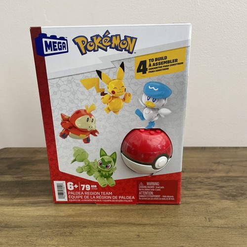 MEGA Pokemon Paldea Region Starter Set Construction Blocks Pikachu ...