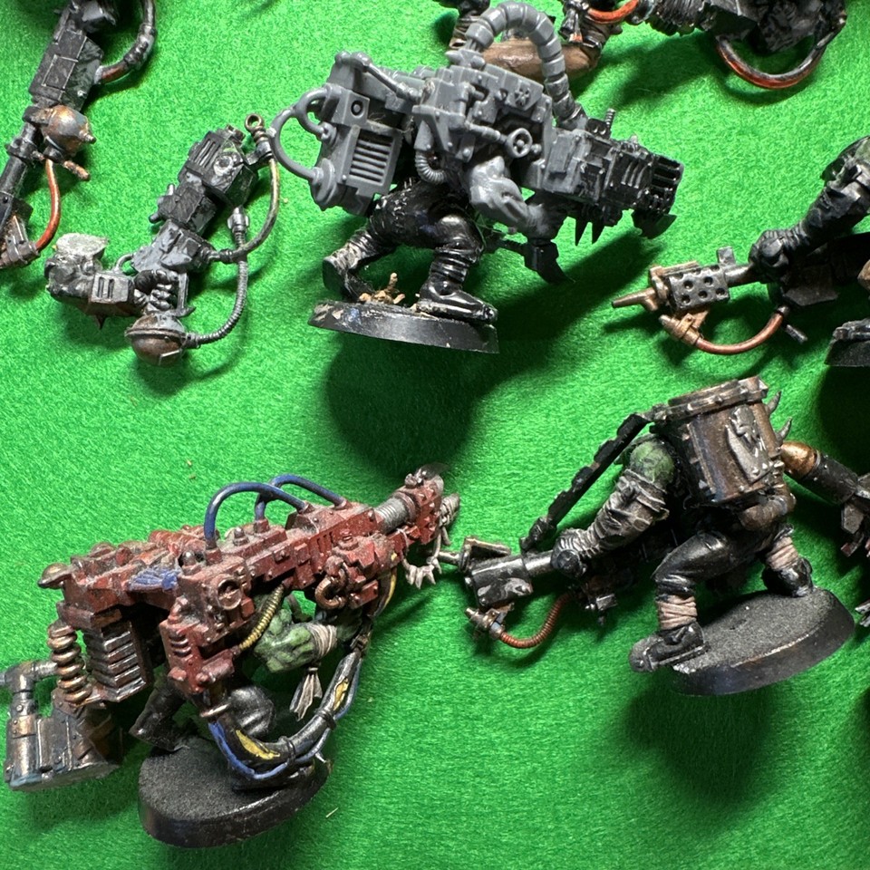 WARHAMMER 40K ORK PAINTED USED SPARE REPAIR BUNDLE GAMES WORKSHOP SPACE ...