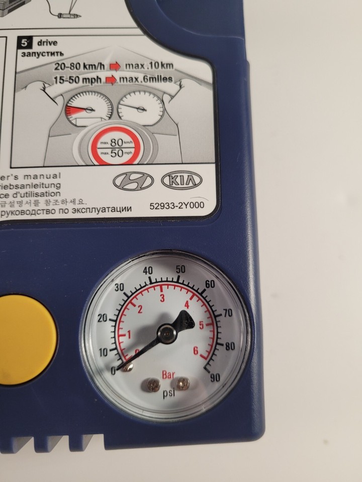 Hyundai Kia Tire Wheel Mobility Repair Kit Inflator Tyre Repair Kit OEM ...