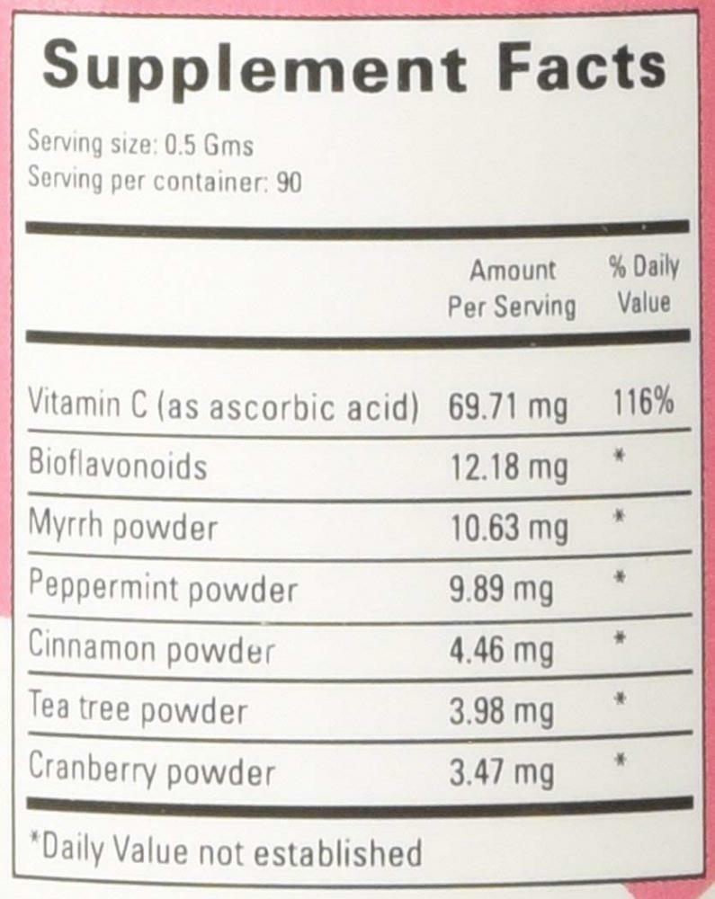 Good Gums Natural Dentifrice Powder & Dietary Supplement for 45 Grams ...