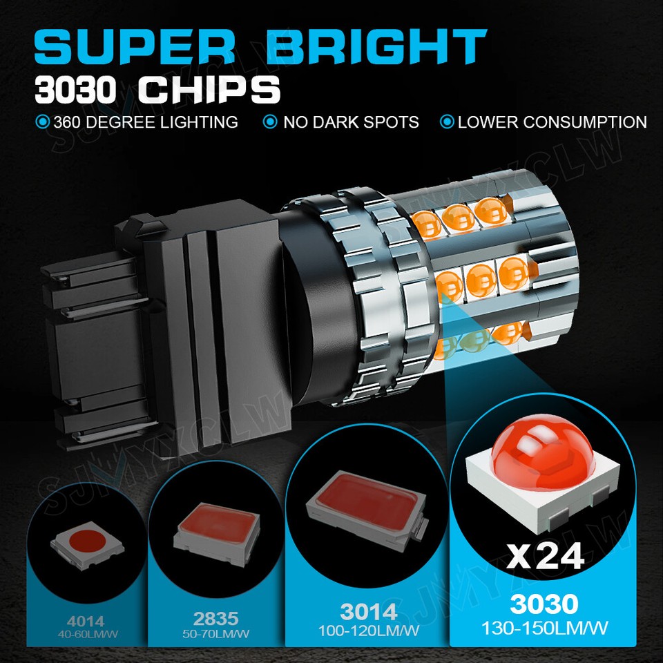 Pair Turn Signal Light 3157 3157A LED Bulb For Ford F150 F250 F350 ...